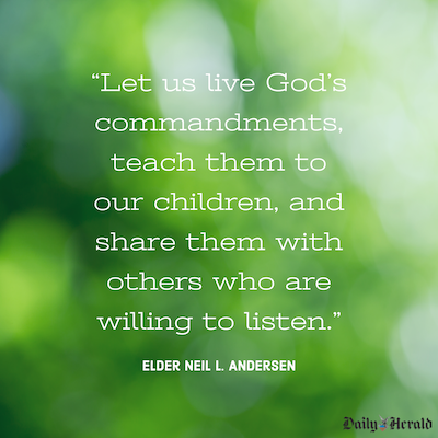 Commandments - LDS Talks, Speeches, and Articles